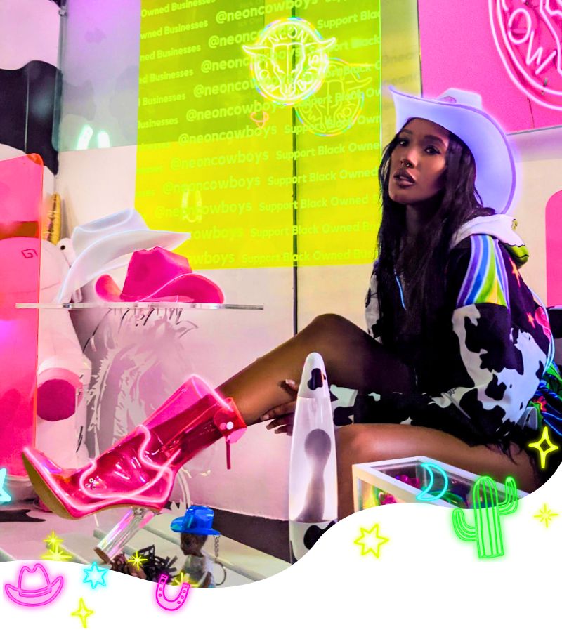 Neon Cowboys - Americana Light Up Apparel & Accessories